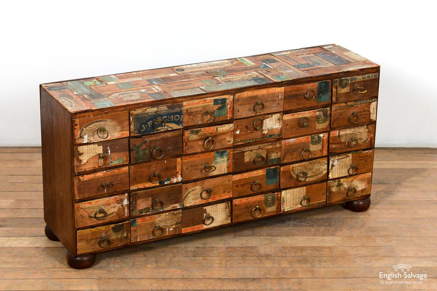 Chest Made from Repurposed Cigar Boxes, 20th Century For Sale at ...