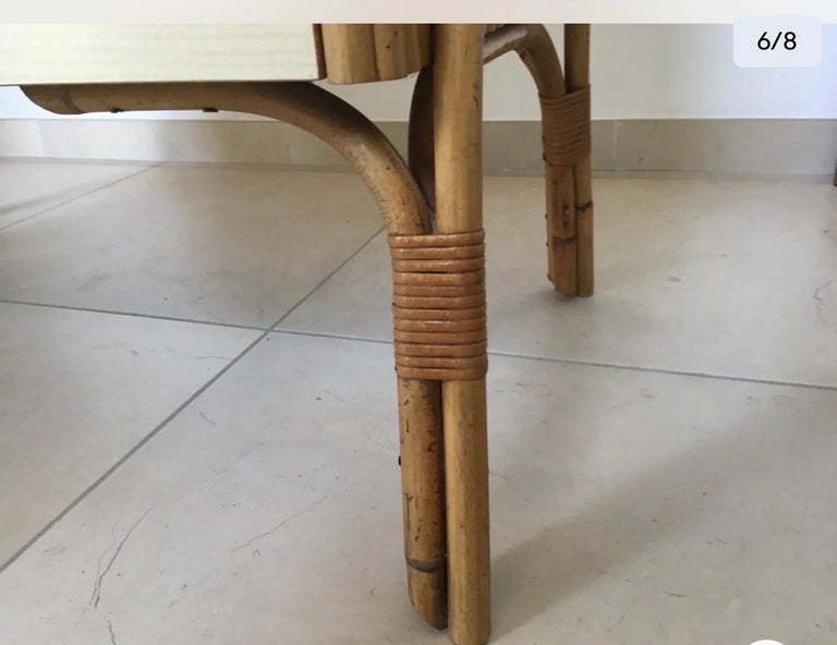 Chest of Draw in Formica and Bamboo For Sale at 1stDibs