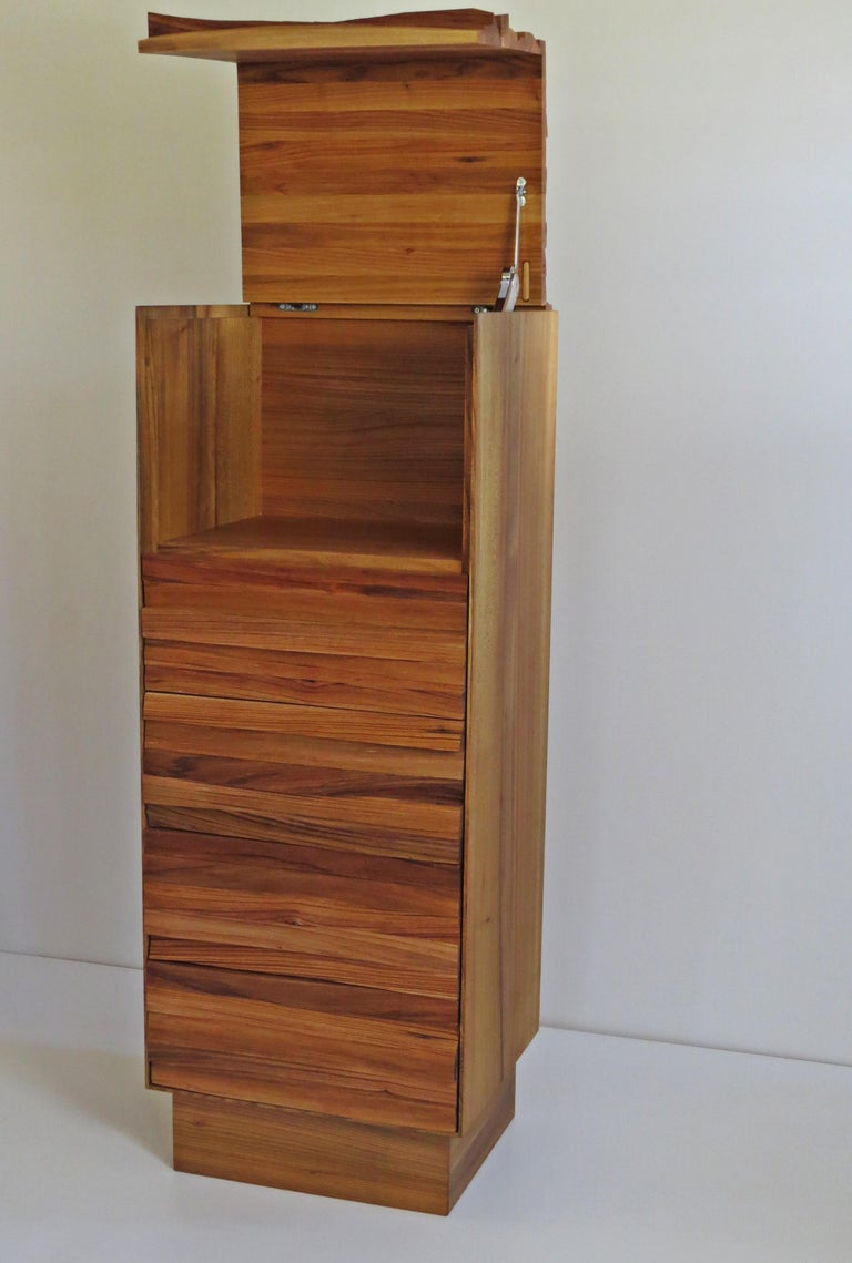 Chest of Drawers, Split Wood Front, Handmade For Sale at 1stDibs ...