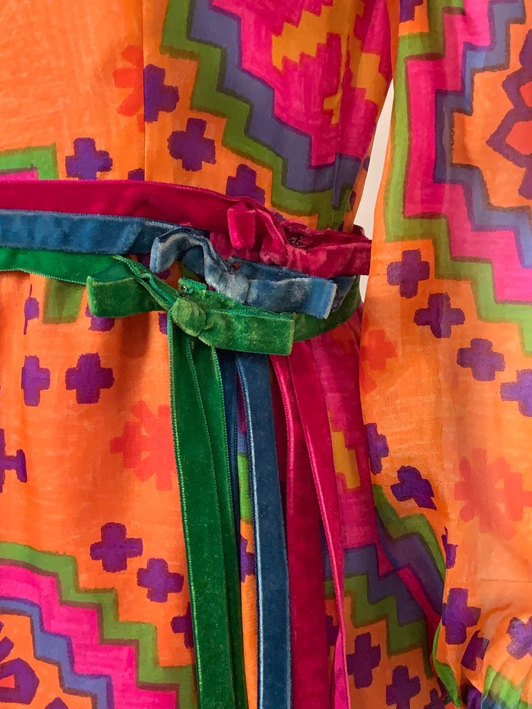 Chester Weinberg Silk Organza Dress and Matching Beaded Shawl For Sale ...