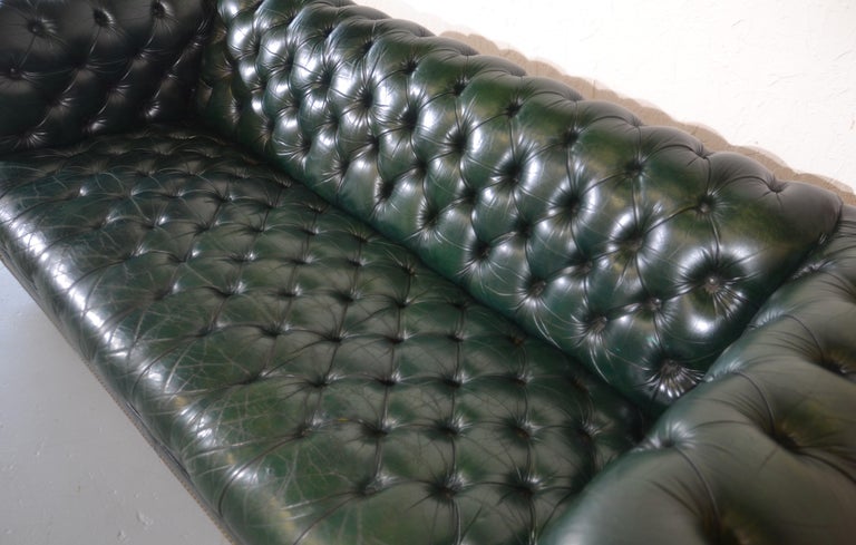 Chesterfield Style Leather Sofa at 1stDibs