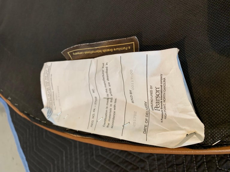 Chesterfield Style Leather Tufted Cocktail Ottoman By Pearson at 1stDibs