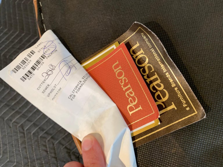 Chesterfield Style Leather Tufted Cocktail Ottoman By Pearson at 1stDibs