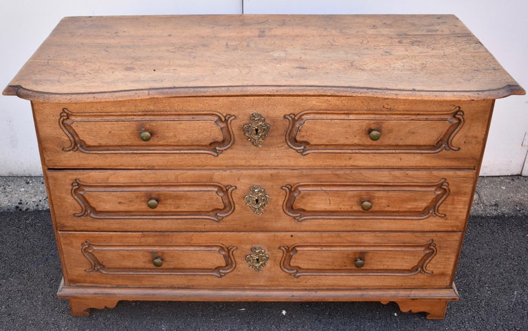 Chestnut Chest of Three Drawers at 1stDibs