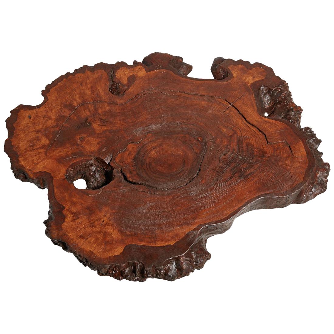 Chestnut Tree Live Edge Coffee Table, Live Edge Table, Rustic Edge End ...