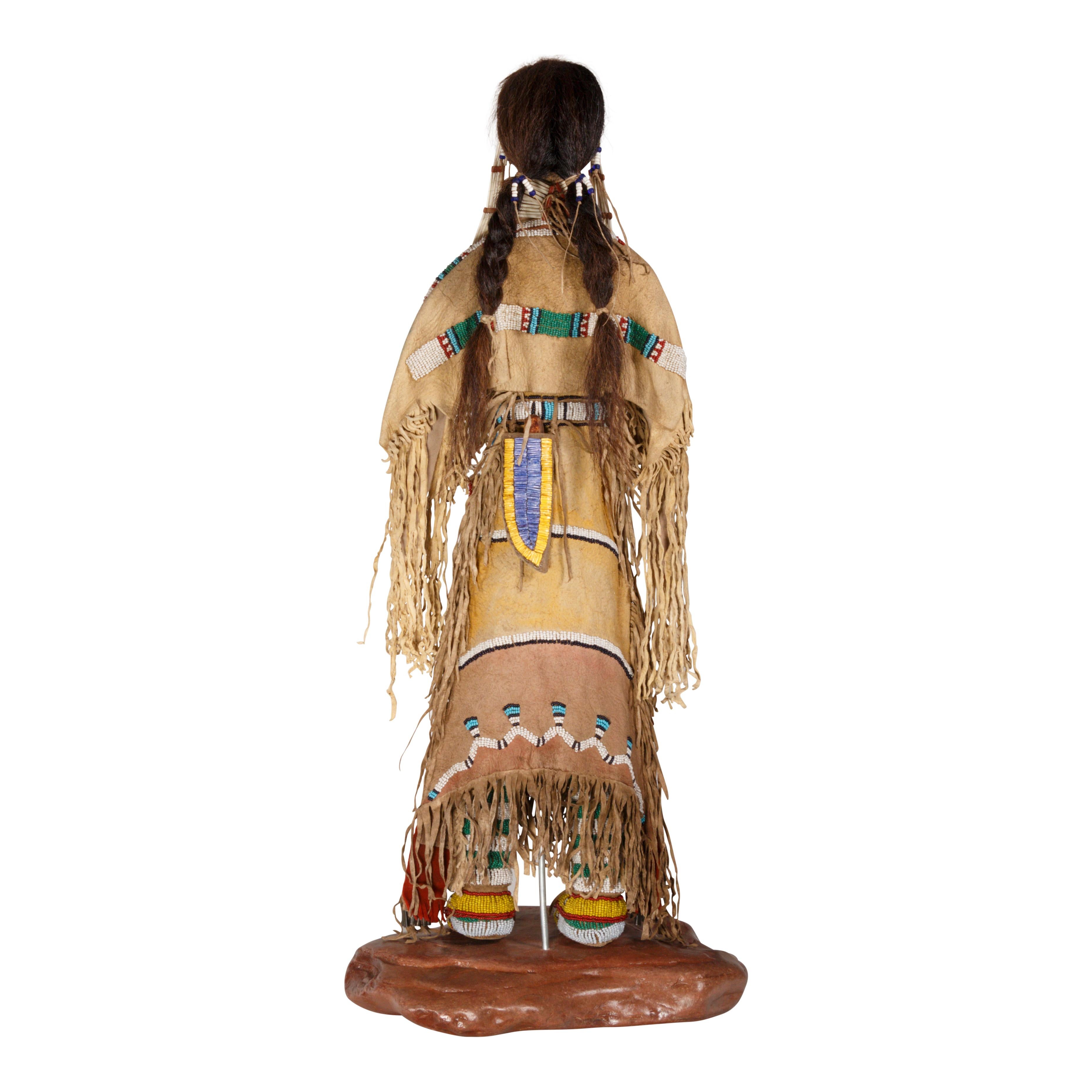 Native Cheyenne Princess Doll Sculpture For Sale at 1stDibs | indian ...