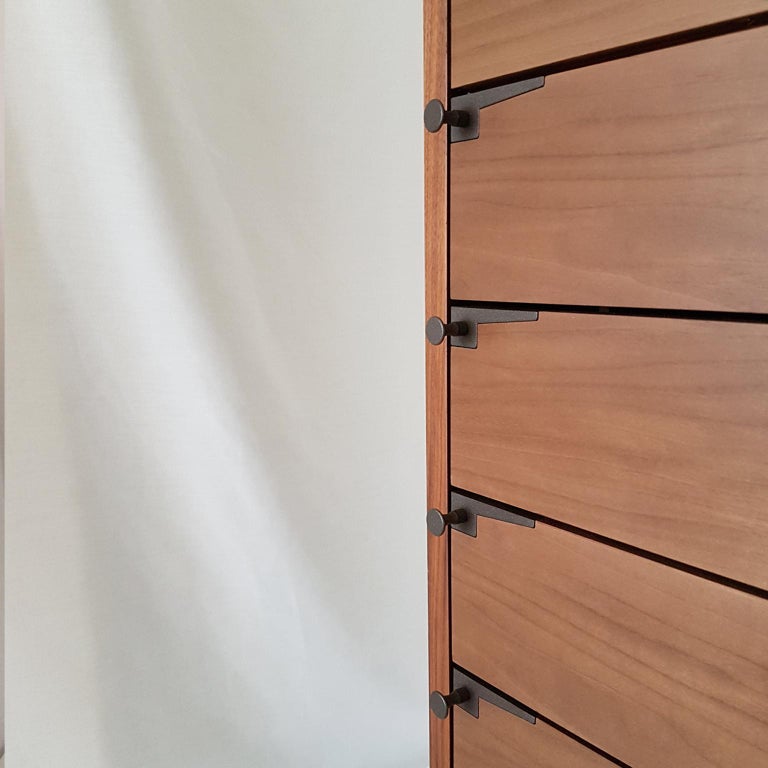 Chi Wing Lo Italian Manufacturer Walnut Corner Cupboard with Revolving ...