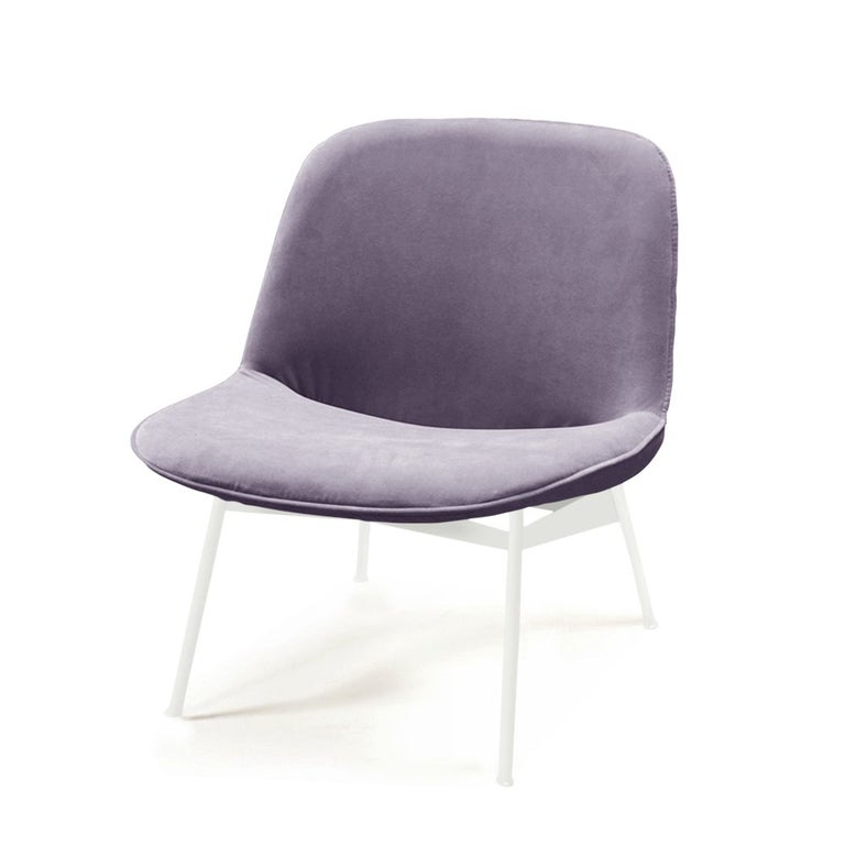 Chiado Lounge Chair with Paris Lavanda and White For Sale at 1stDibs