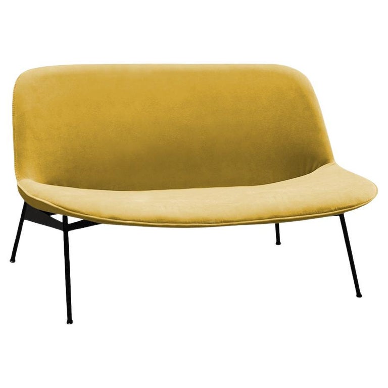 Chiado Sofa, Small with Smooth 60 and Black For Sale at 1stDibs