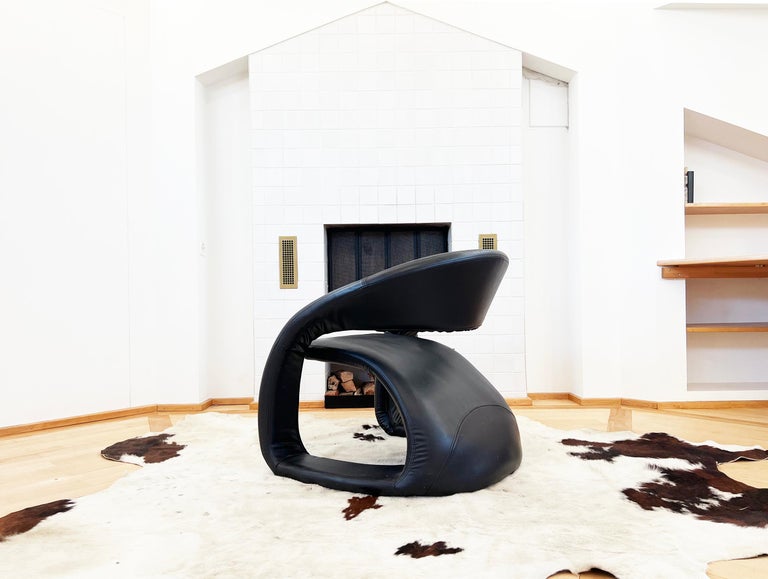 Chic 1980s Post Modern Sculptural Lounge Chair Mcm Louis Durot Kagan ...