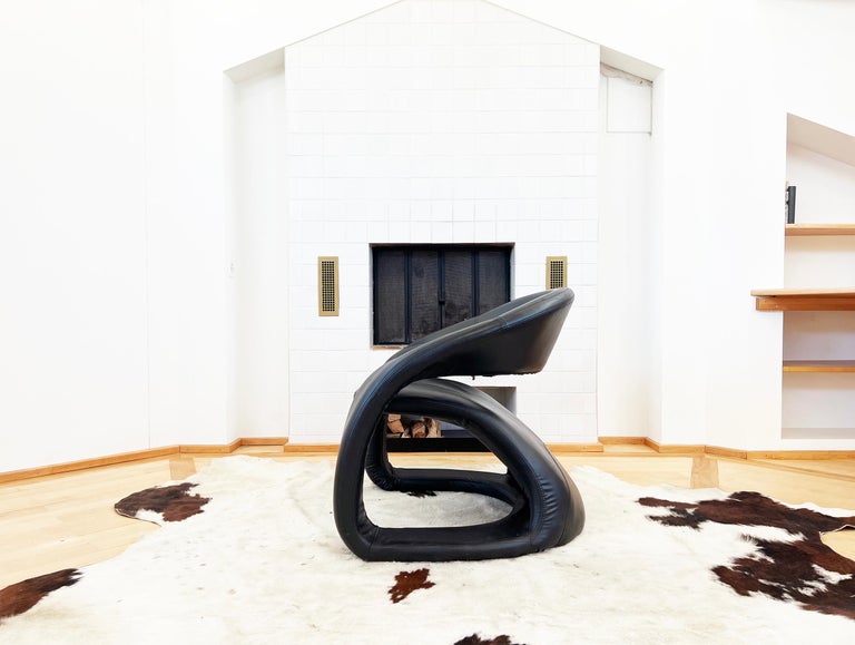 Chic 1980s Post Modern Sculptural Lounge Chair Mcm Louis Durot Kagan ...
