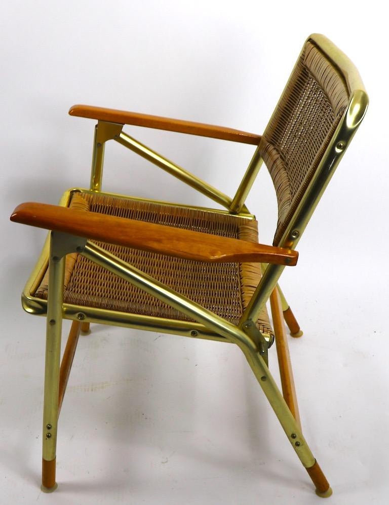 Chic Dining Patio Set by Telescope Chair Company at 1stDibs