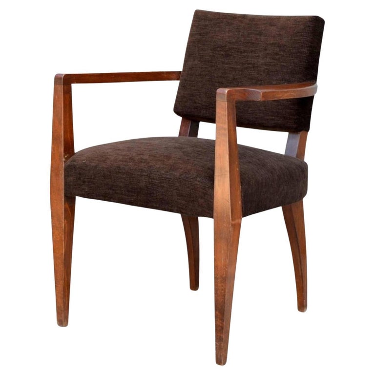 Chic French Art Deco Single Bridge Armchair For Sale at 1stDibs