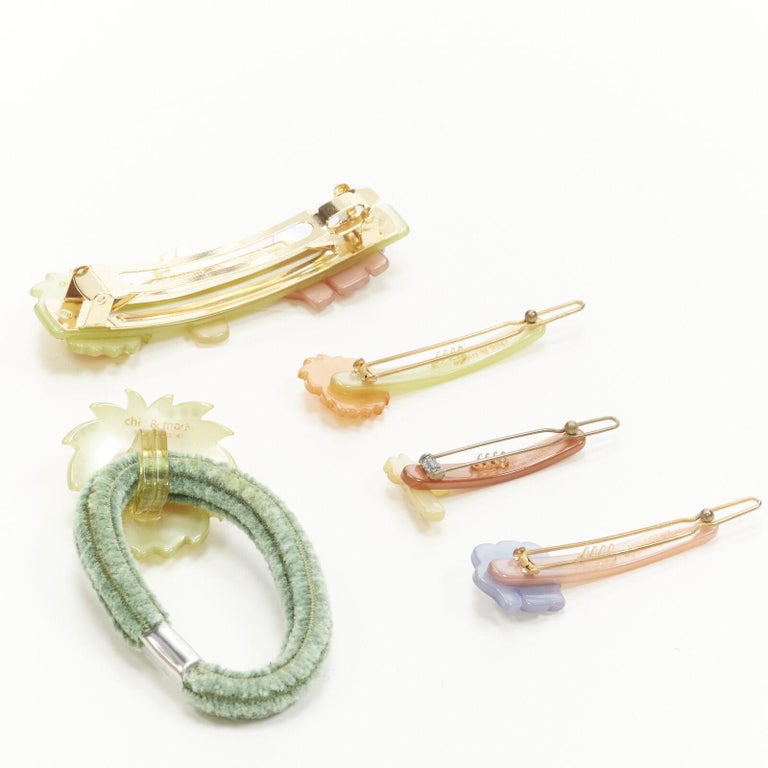 CHIC and MODE Alexandre Zouari Safari elephant giraffe lion hair clip ...