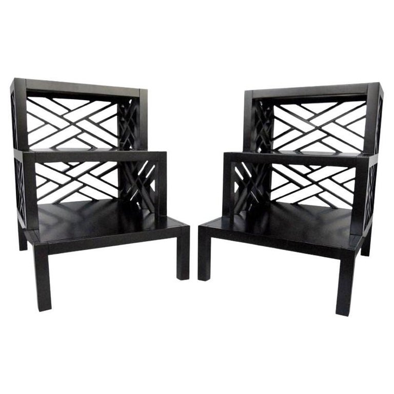 Chic Pair of Telephone or Side Tables For Sale at 1stDibs