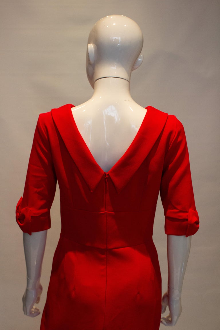 Chic Red Dress for the Festive Season For Sale at 1stDibs