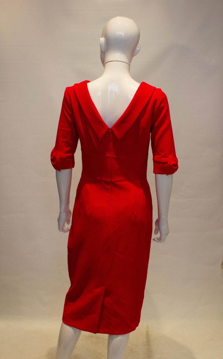 Chic Red Dress for the Festive Season For Sale at 1stDibs