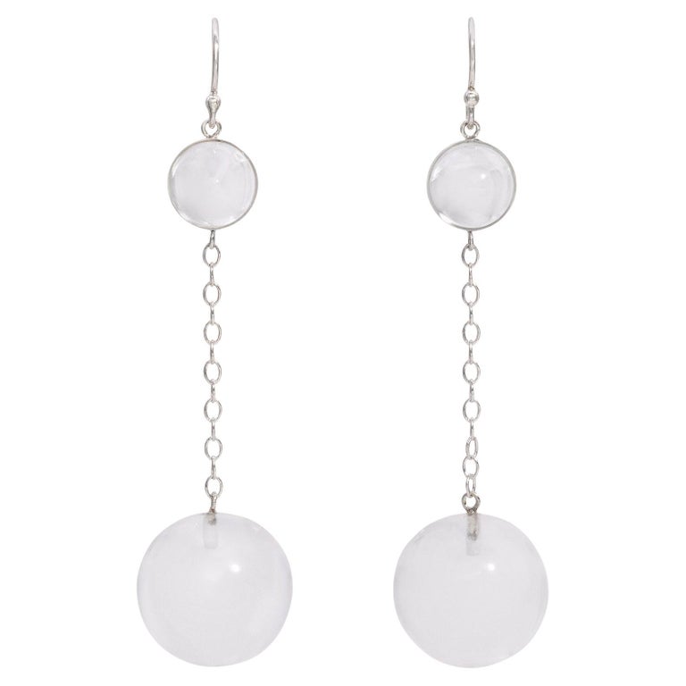 Chic Rock Crystal Ball Drop Earrings rom April in Paris Designs For ...