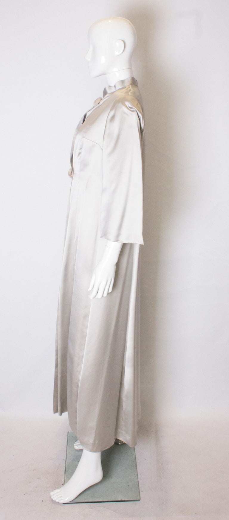 Chic Vintage Satin Evening Coat at 1stDibs | satin evening coat