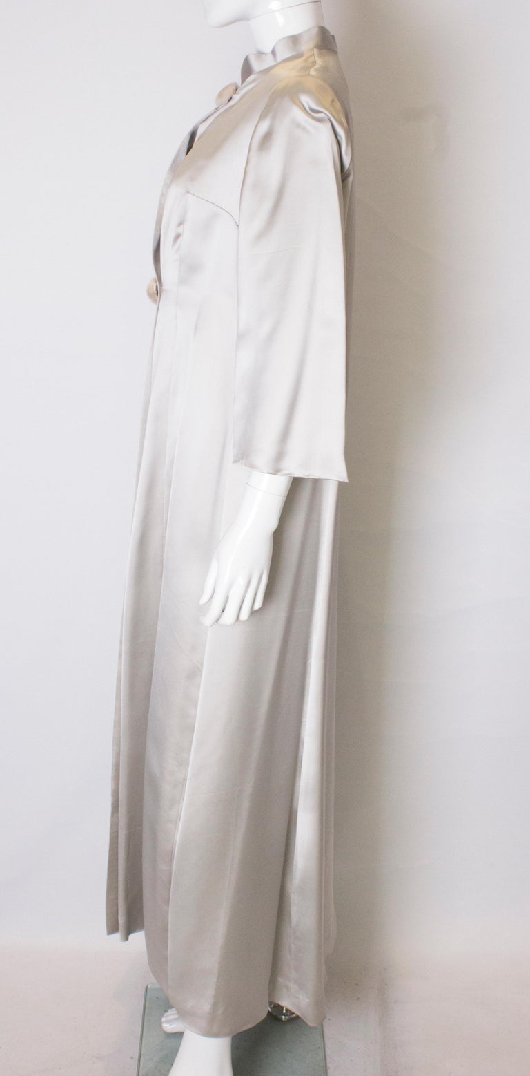 Chic Vintage Satin Evening Coat at 1stDibs | satin evening coat