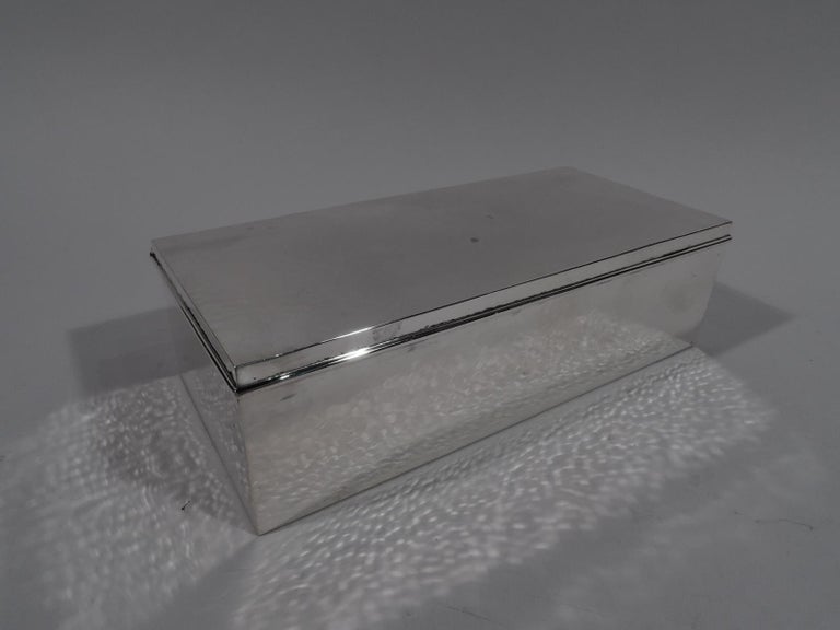 Chicago Craftsman Hand Hammered Sterling Silver Box by Lebolt For Sale ...
