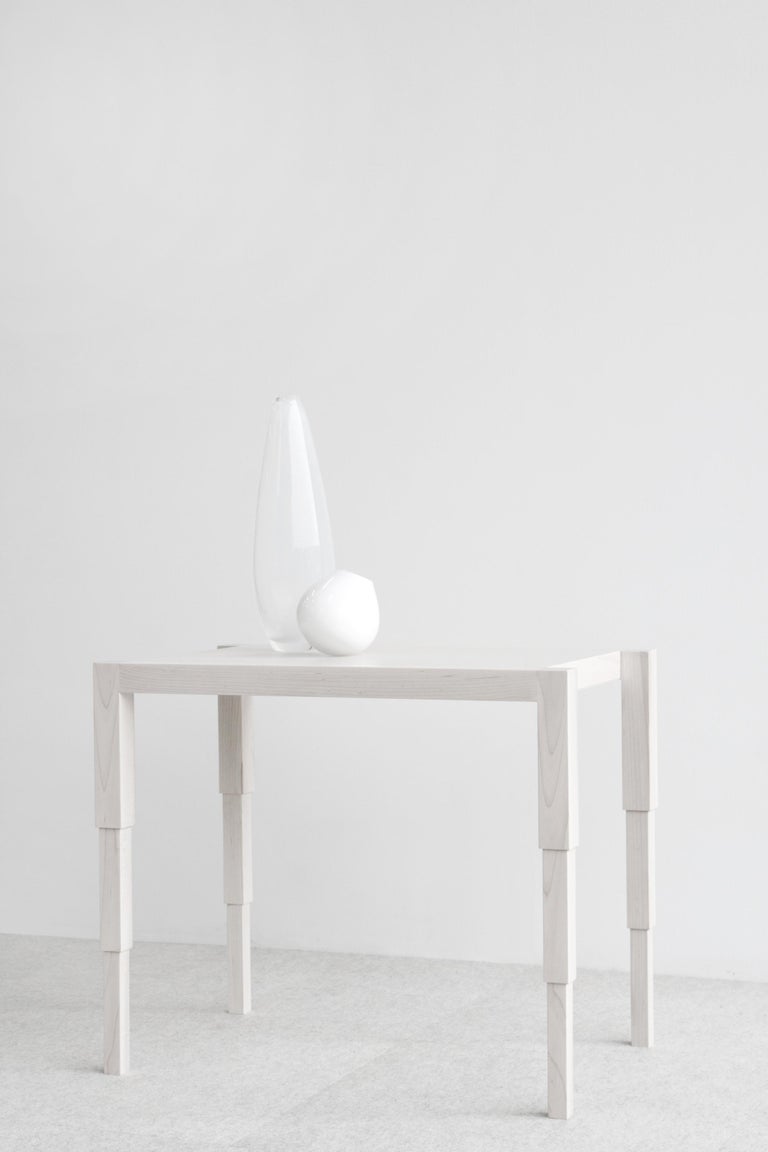 Chicago Side Table in Whitewash Maple by May Furniture For Sale at ...