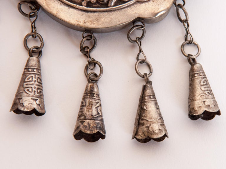 Child Amulet Lock, Silver Alloy, Yao or Hmong of SW China, Early 20th ...