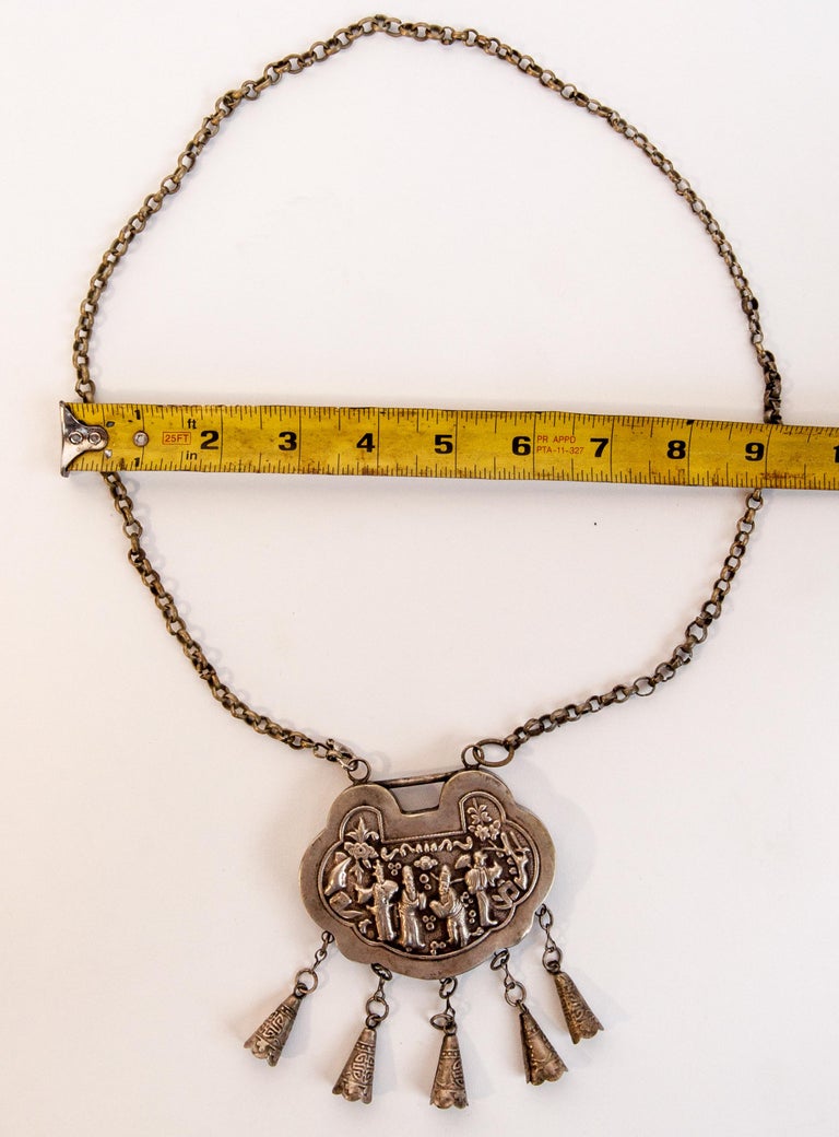 Child Amulet Lock, Silver Alloy, Yao or Hmong of SW China, Early 20th ...