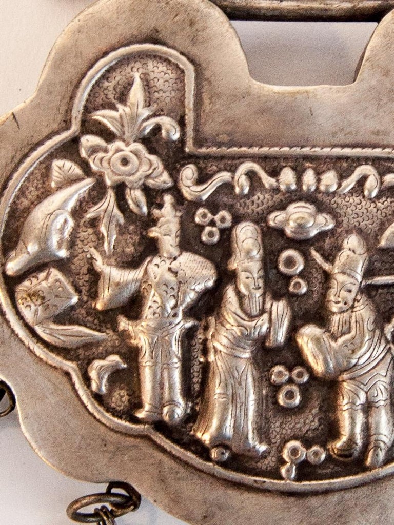 Child Amulet Lock, Silver Alloy, Yao or Hmong of SW China, Early 20th ...