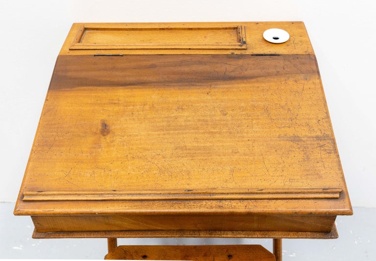 Child Beech Writing Table Slant Top Desk and Chair Foldable, France ...