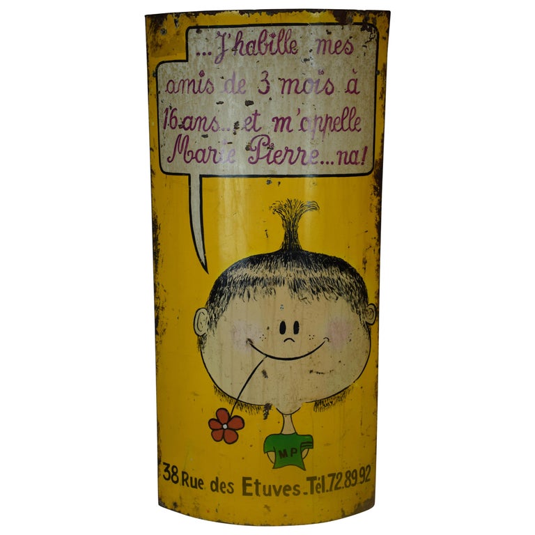 Children's Clothing Shop Sign For Sale at 1stDibs