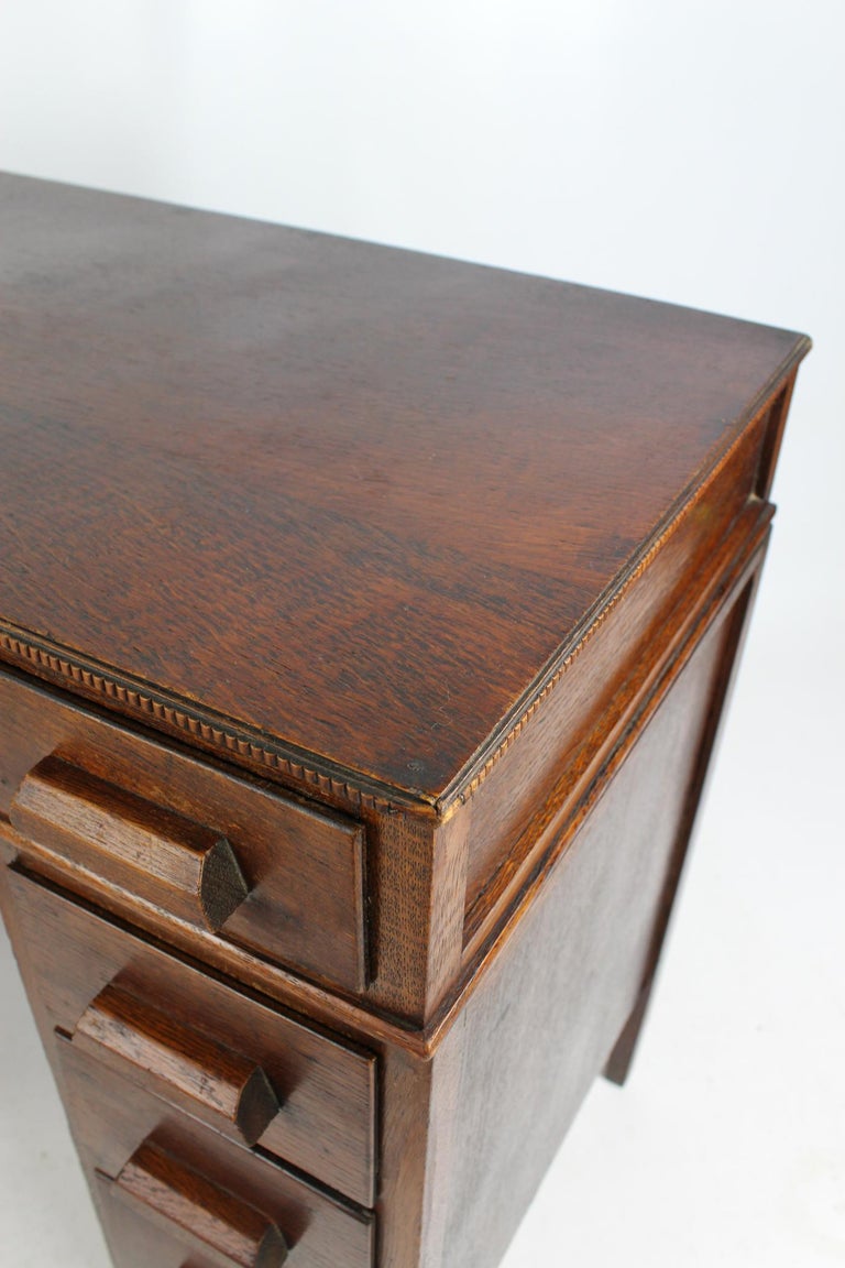 Childs Art Deco Oak Desk English circa 1930s Vintage Childrens Writing ...