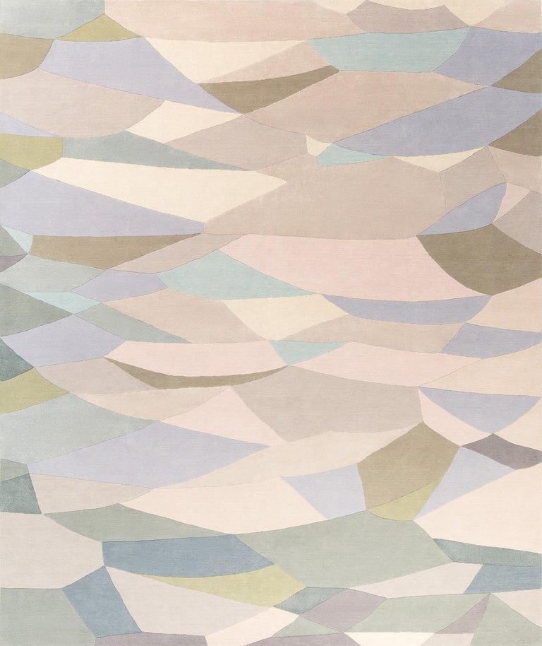 Child's Room Hand Knotted Calm tones Rug - Le Marais Au Petit Matin, In ...