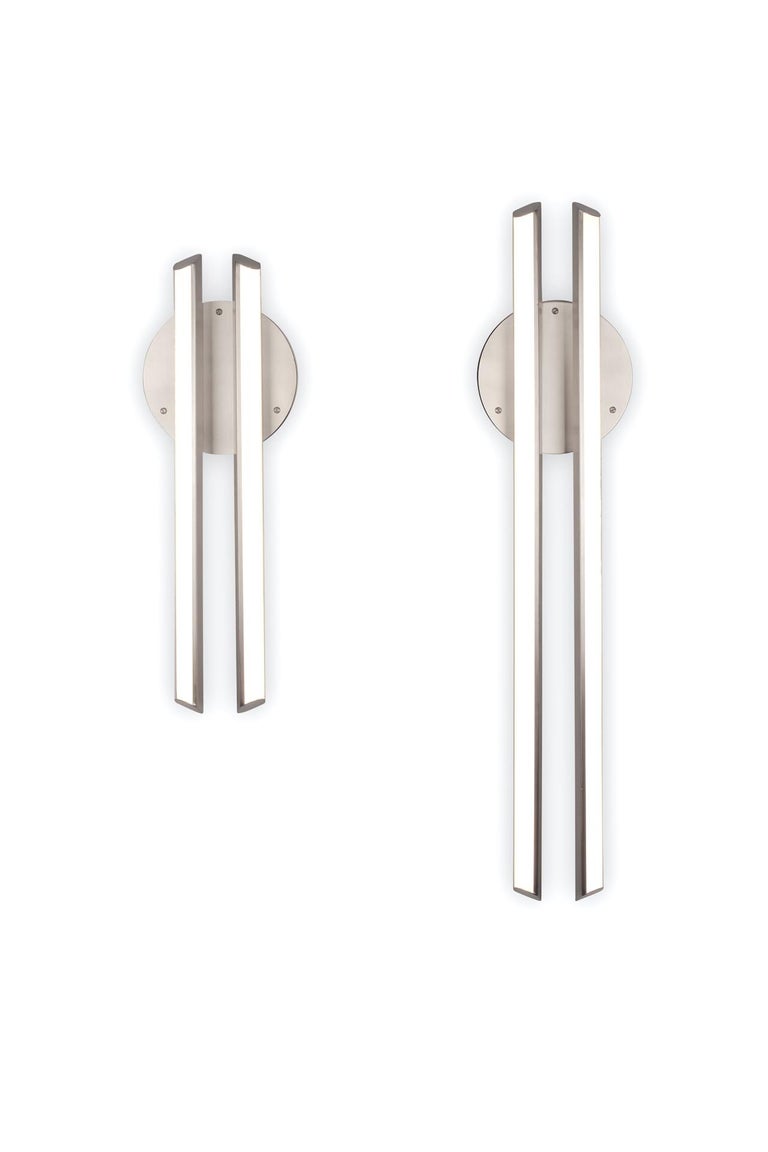 Chime 35 Vertical Geometric Modern Led Sconce Light Fixture For Sale at ...