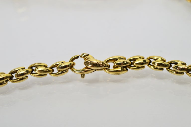 Chimento 18 Karat Yellow Gold Double Heart Pendant Enhancer Necklace at ...