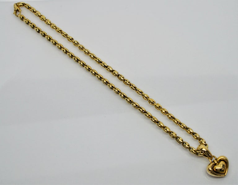 Chimento 18 Karat Yellow Gold Double Heart Pendant Enhancer Necklace at ...