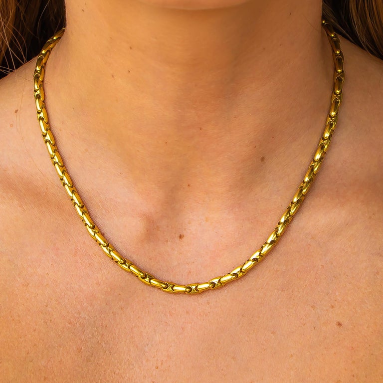 Chimento 18 Karat Yellow Gold Chain Necklace 30.30 Grams Handmade in ...