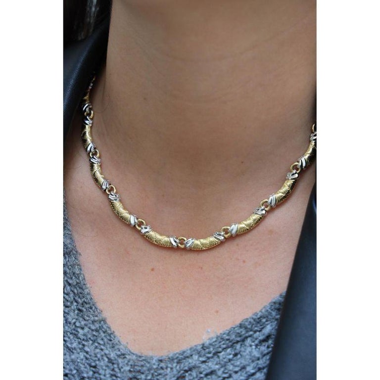 Chimento Chain Necklace Yellow Gold Diamond For Sale at 1stDibs