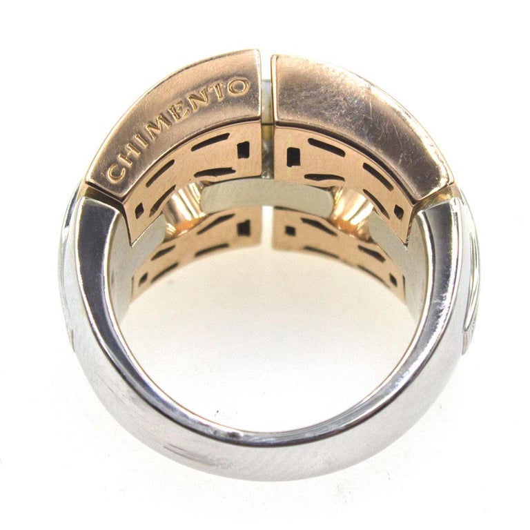 Chimento Noblesse Diamond Mother-of-Pearl 18 Karat Gold Ring at 1stDibs ...