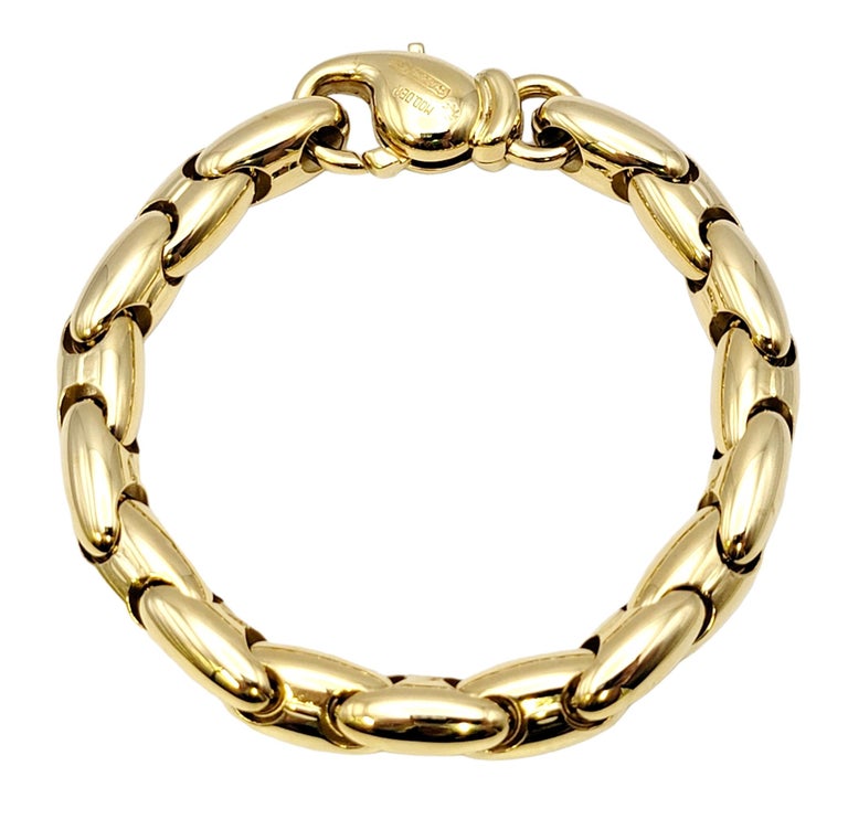 Chimento Polished 18 Karat Yellow Gold Chunky Oval Link Bracelet For ...