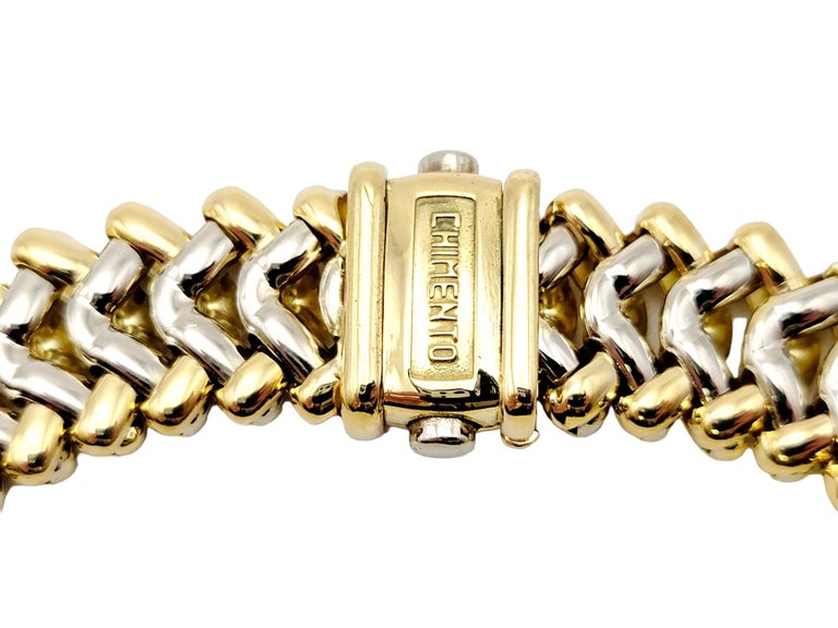 Chimento Two-Tone Polished 18 Karat Yellow and White Gold Choker ...