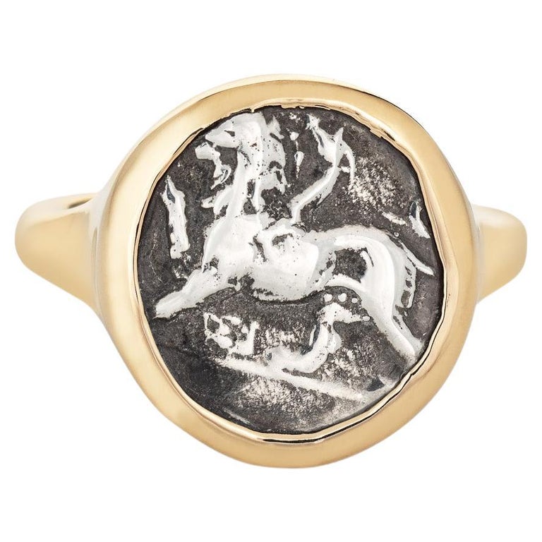 Customizable Chimera and Dove Ring For Sale at 1stDibs