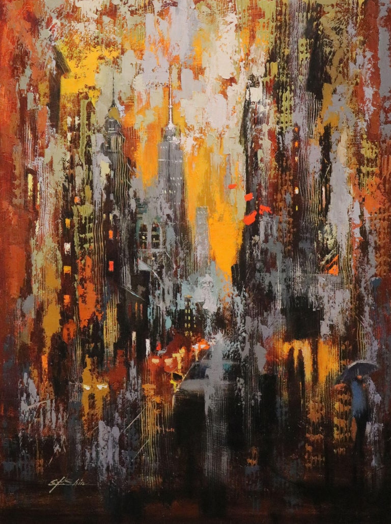 Chin H Shin - Myth of New York 4 After Shower, Painting, Oil on Canvas ...