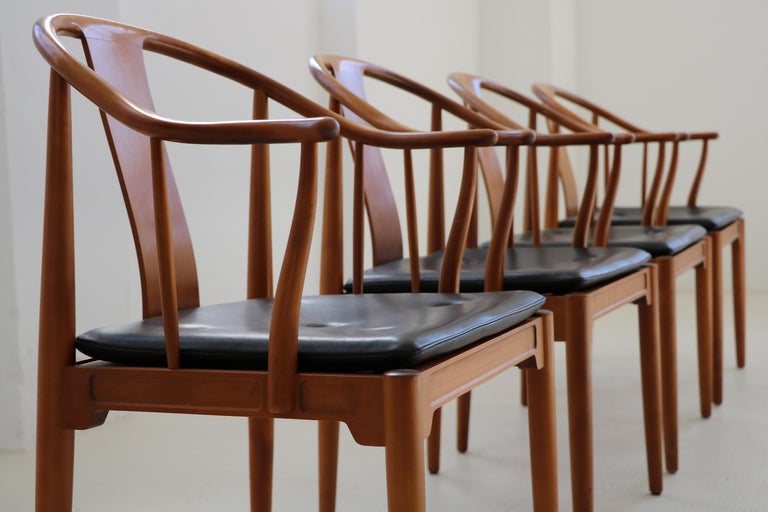 Chaise China Modèle 4283 de Hans J. Wegner Fritz Hansen en bois de ...