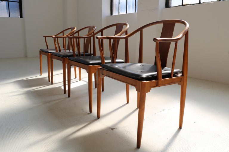 Chaise China Modèle 4283 de Hans J. Wegner Fritz Hansen en bois de ...