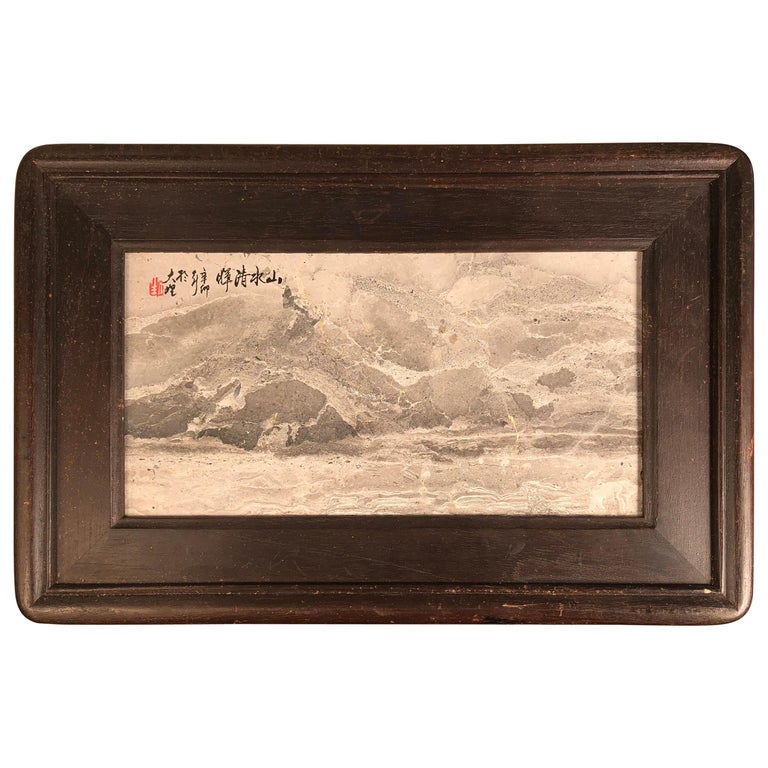 China Natural Stone "Painting" "Seaside White and Gray Mountains" #1 at ...