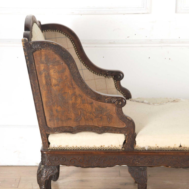China Trade Carved Daybed For Sale at 1stDibs