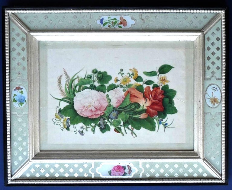 China Trade Set of Twelve Botanical Flower Pith Paper Paintings at 1stDibs