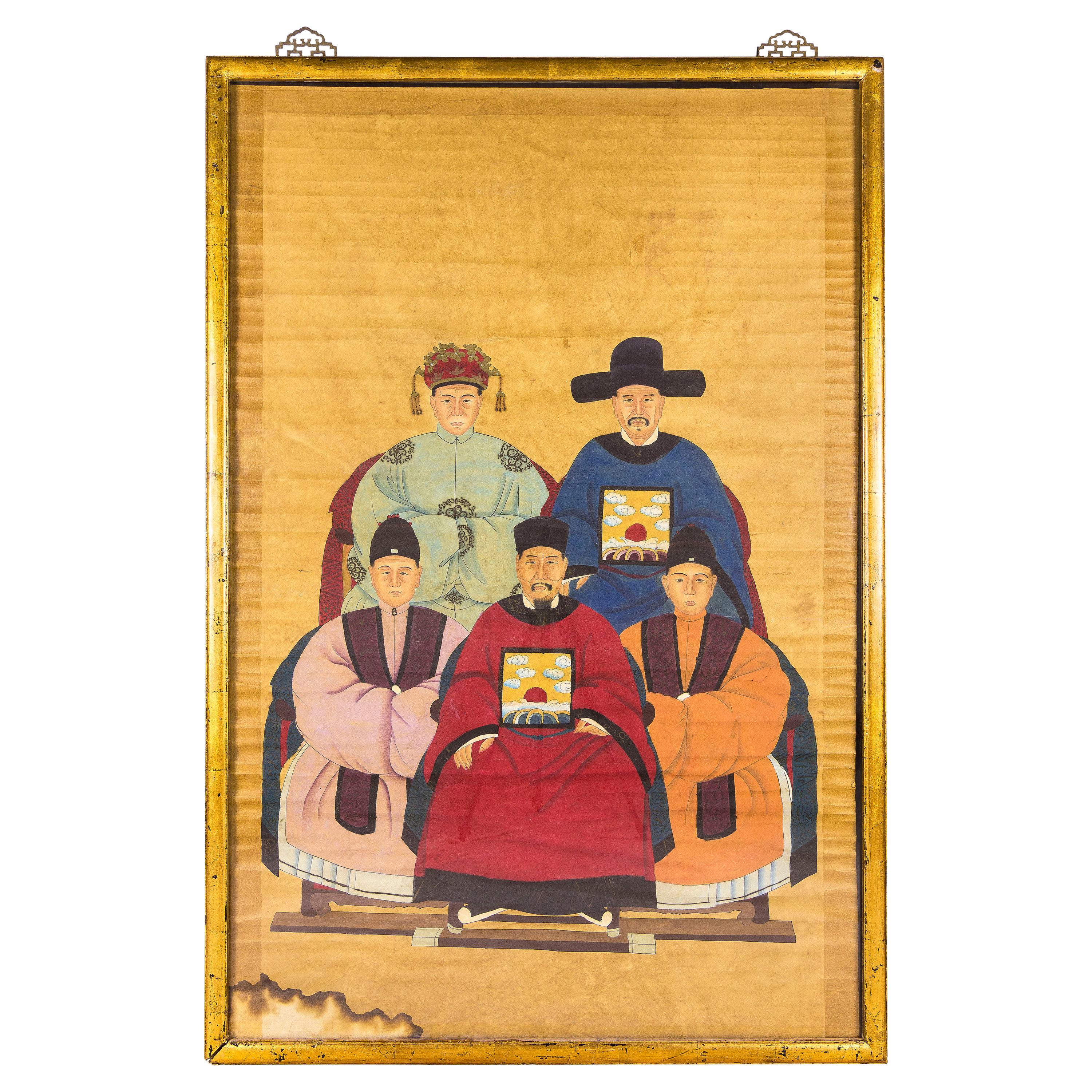 Chinese Ancestral Portrait, 19th Century, China at 1stDibs