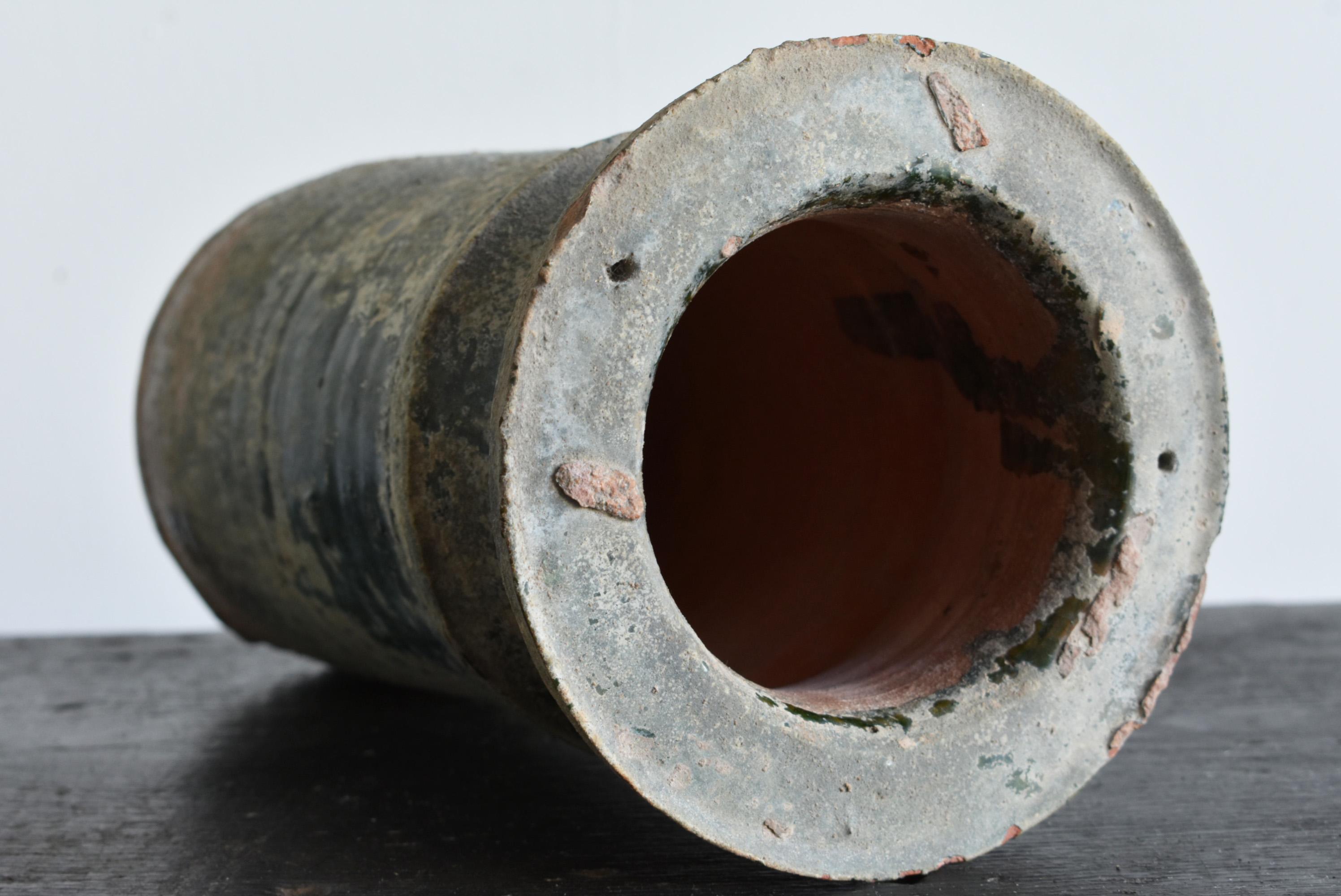 Chinese Ancient Green-Glazed Pottery/Excavated Pottery Vase/Wabisabi ...